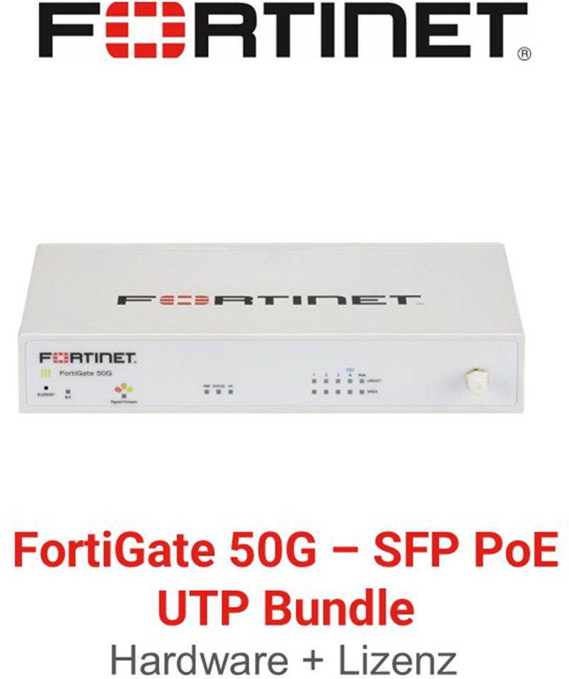Fortinet FortiGate-50G SFP POE - UTM/UTP Bundle (Hardware + Lizenz ...